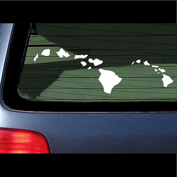 Other | Hawaii Islands Outline Vinyl Decal Sticker 12x8 | Poshmark